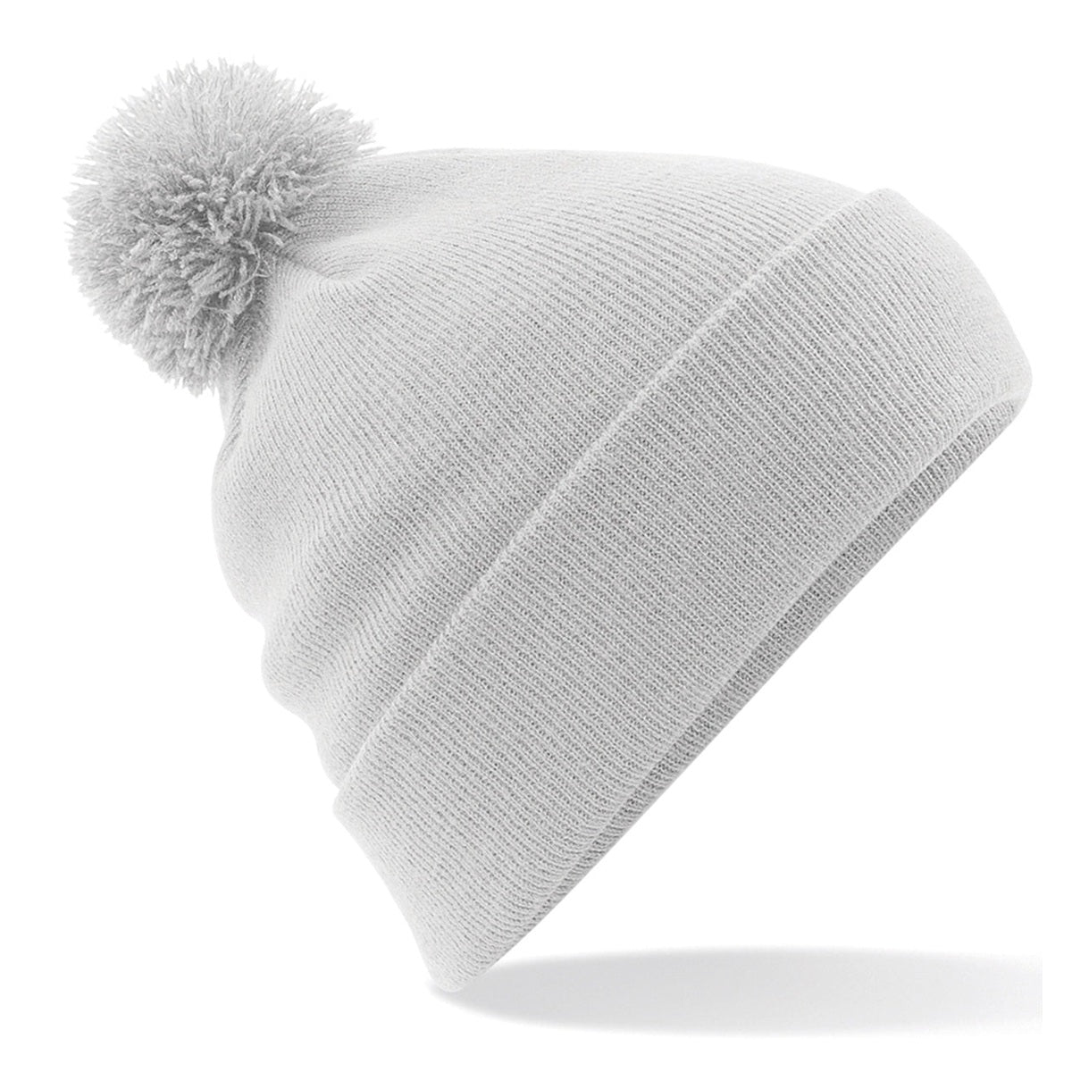 Light Grey - Original pom pom beanie – Custom Planet