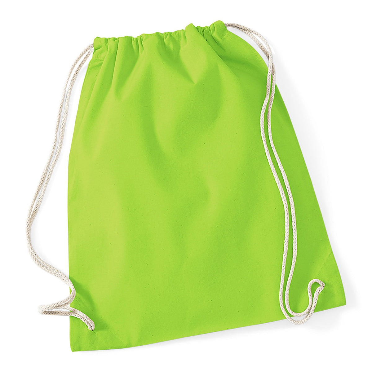 Lime Green - Cotton gymsac – Custom Planet