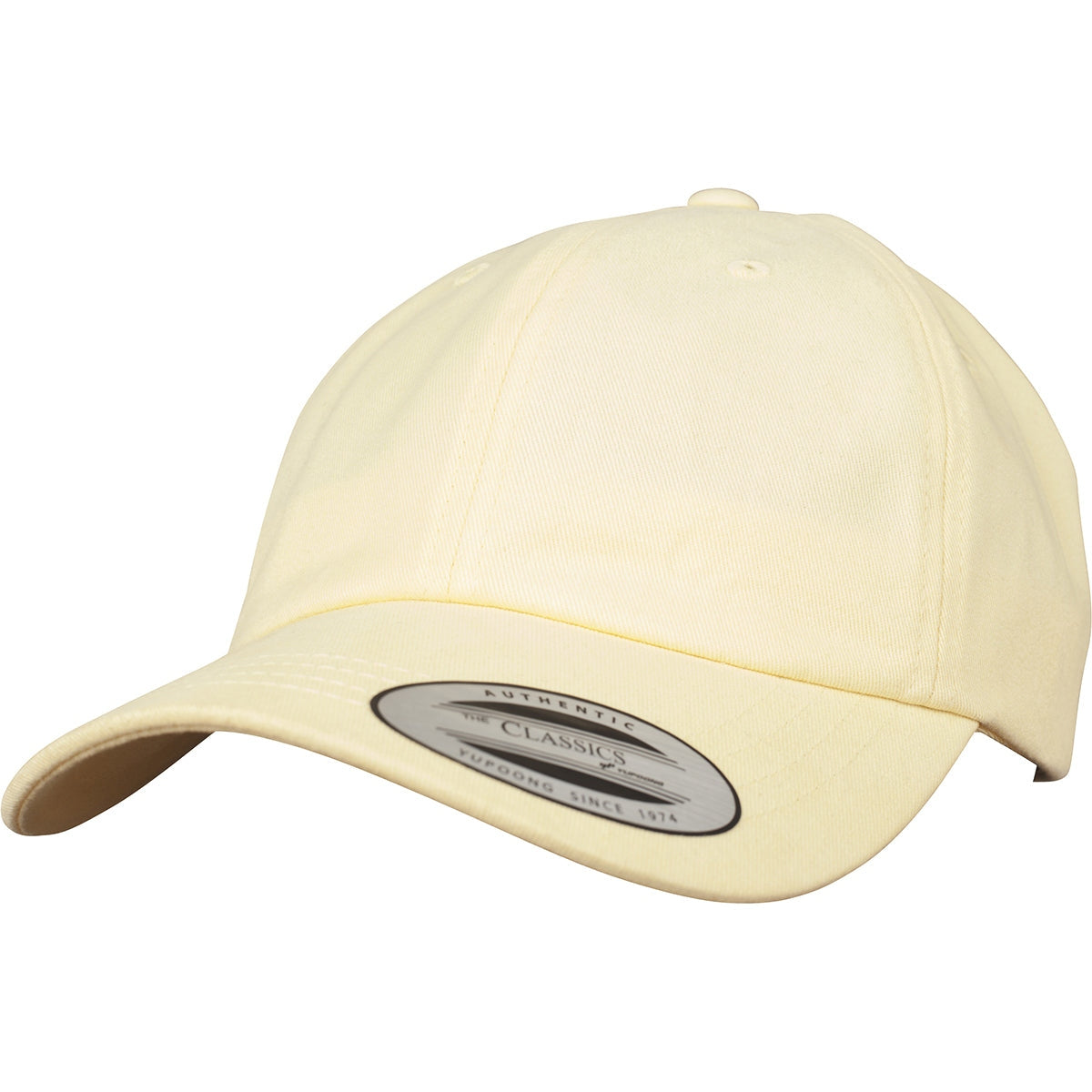 Yellow - Peached cotton twill dad cap (6245PT) – Custom Planet